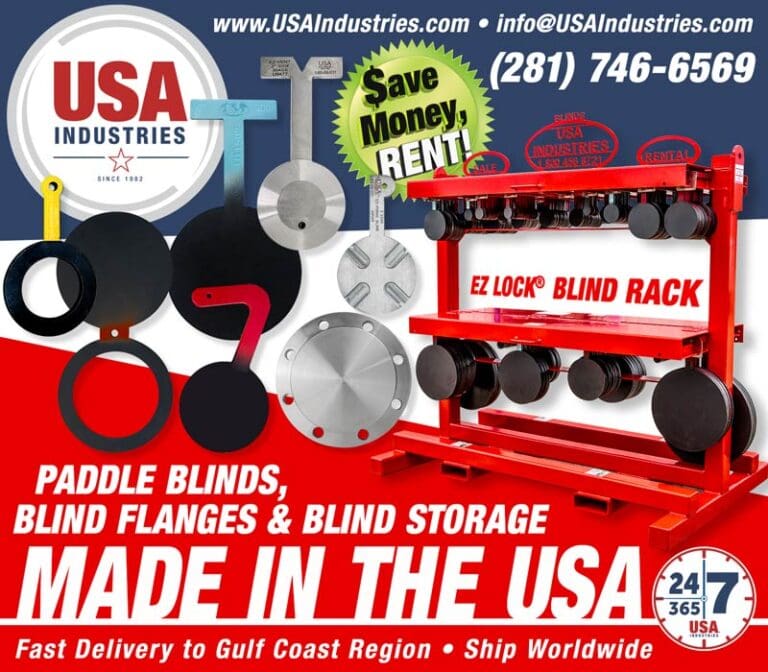 Paddle Blind Dimensions/Thickness Chart | USA Industries